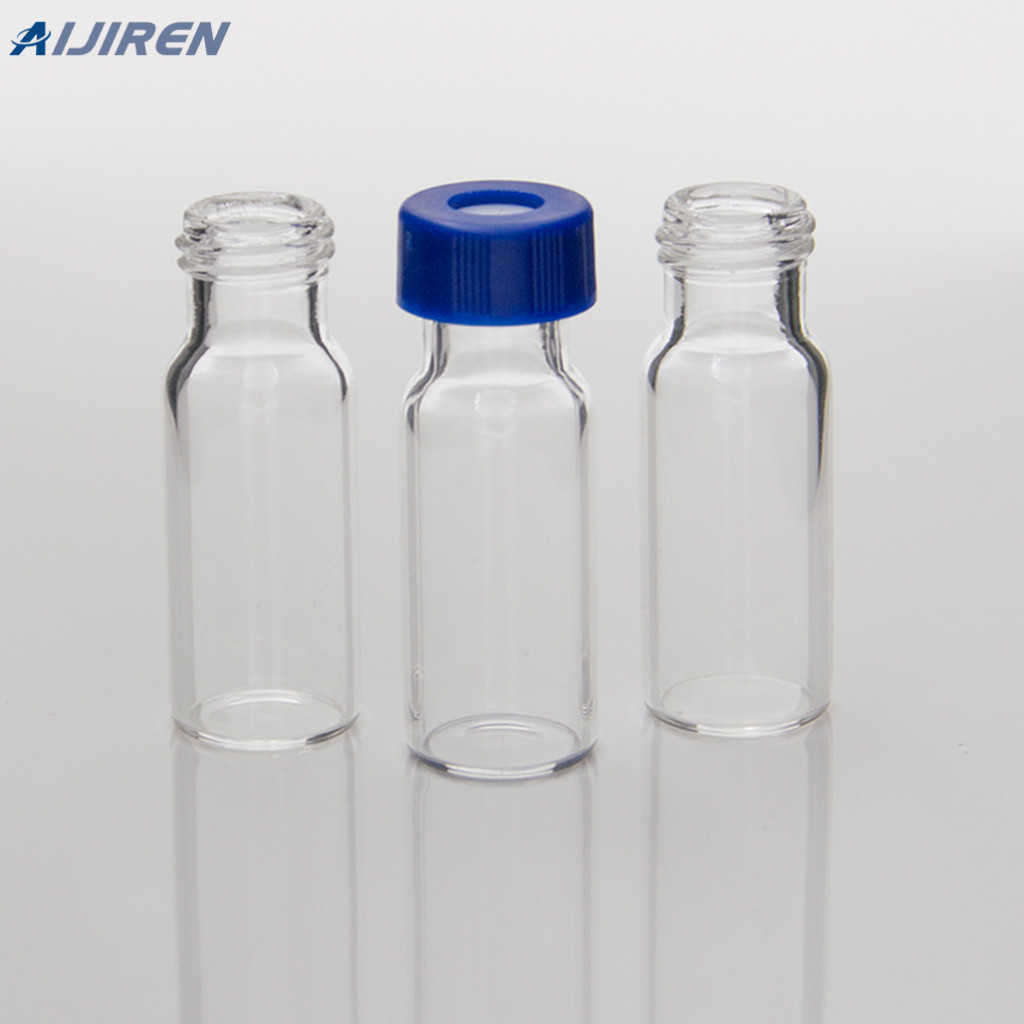 12x32mm silanized autosampler glass vials septa bonded to cap-HPLC ...